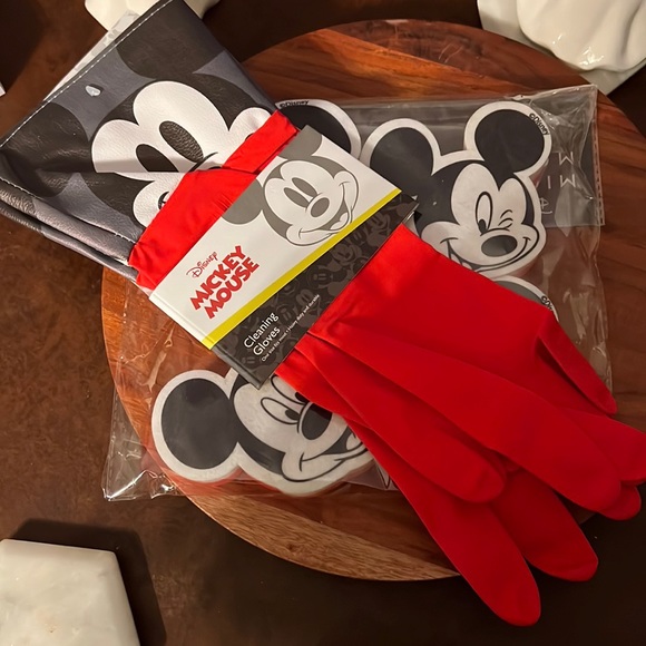 Disney | Other | Mickey Mouse Cleaning Gloves And Sponges | Poshmark